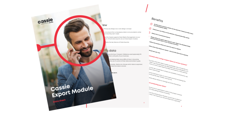 Data sheet: Export Module | Syrenis