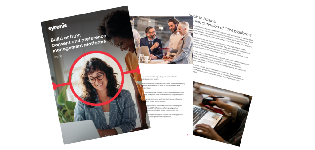 Build or buy Consent & Preference Management Platforms | Syrenis