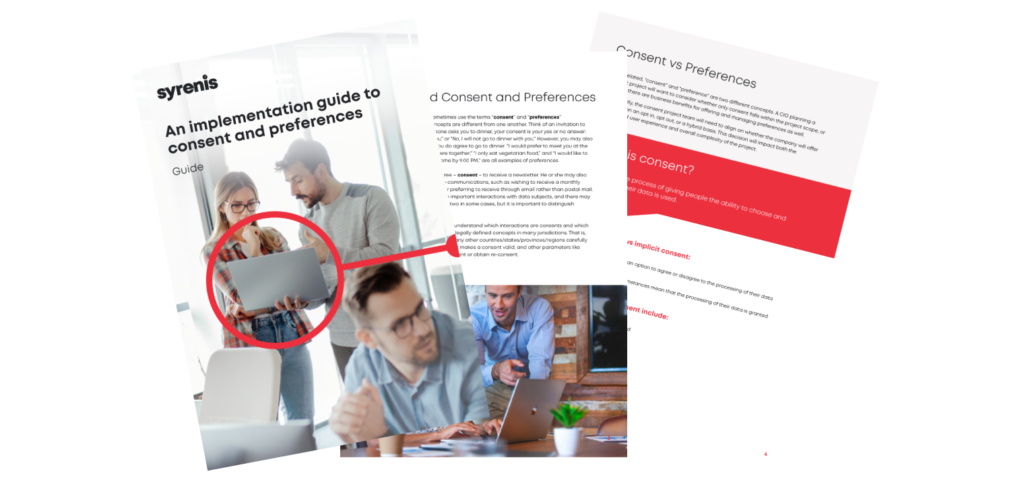 An implementation guide to consent and preferences | Syrenis